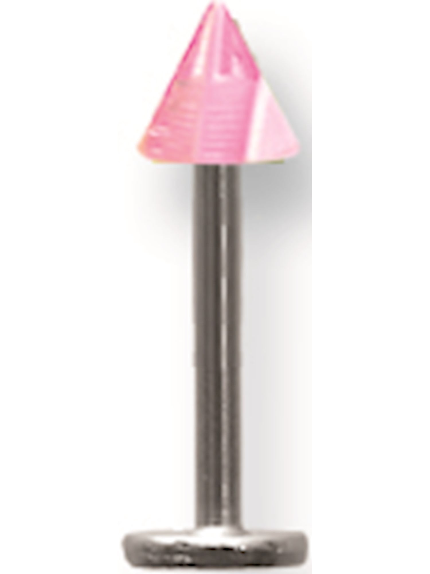 Designer Stainless Steel Sgss Labret W Acrylic Vert Layered Cone 16G (1 ...