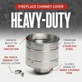 Chimcare High Wind Chimney Cap – Stainless Steel, for Solid Pack ...