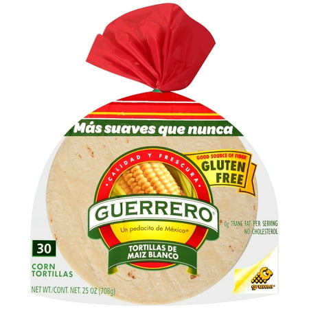 Guerrero White Corn Tortillas 25 oz. Package - Walmart.com