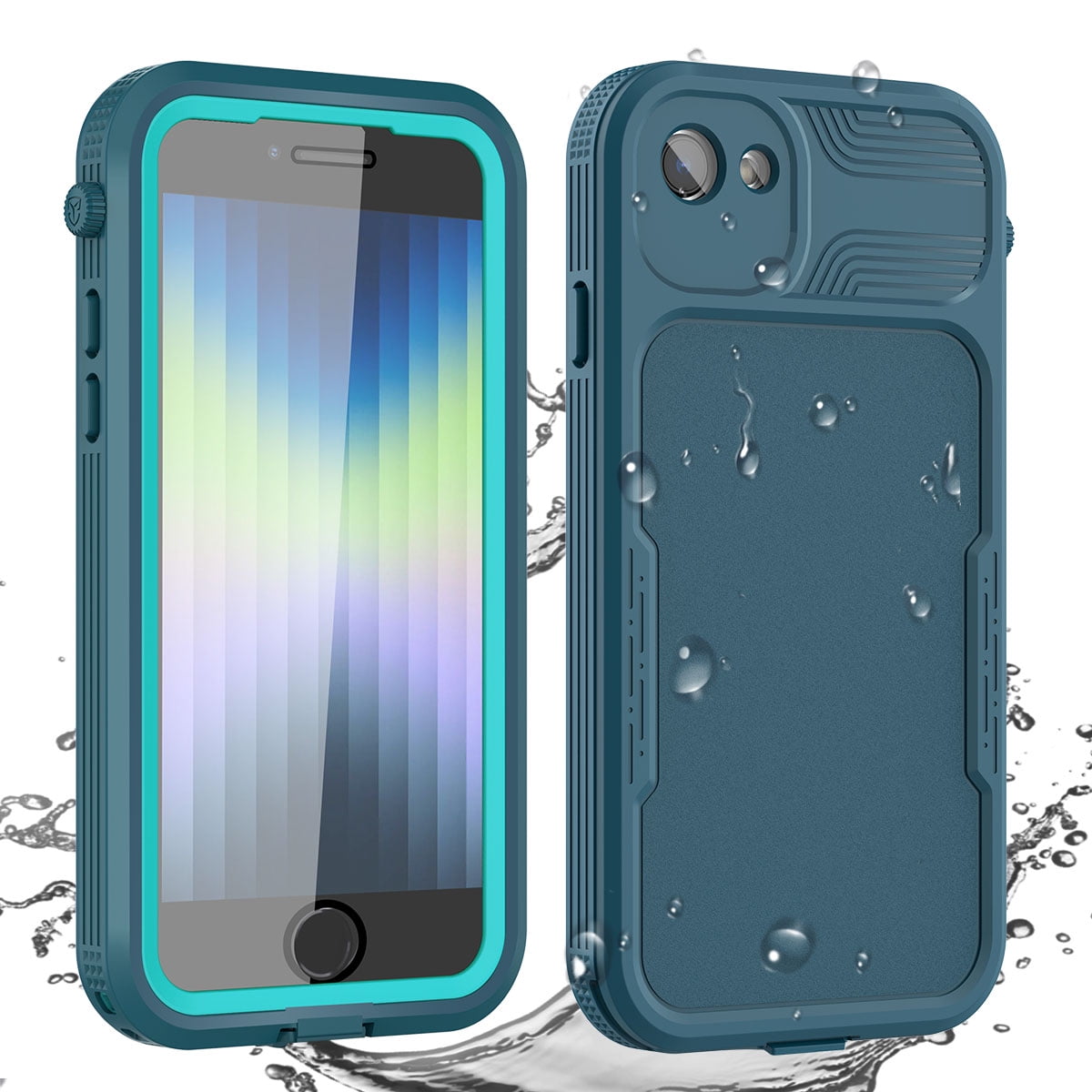 For iPhone SE 2022 Case iPhone SE 3rd Generation Waterproof,Built-In ...