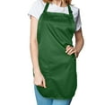 DALIX Commercial Apron, 2 Pockets, Poly-Cotton, Adjustable, Dark Green ...