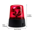 HIBIBUD LED Strobe Light,360 Degree Rotating Flashing Stage Effect ...