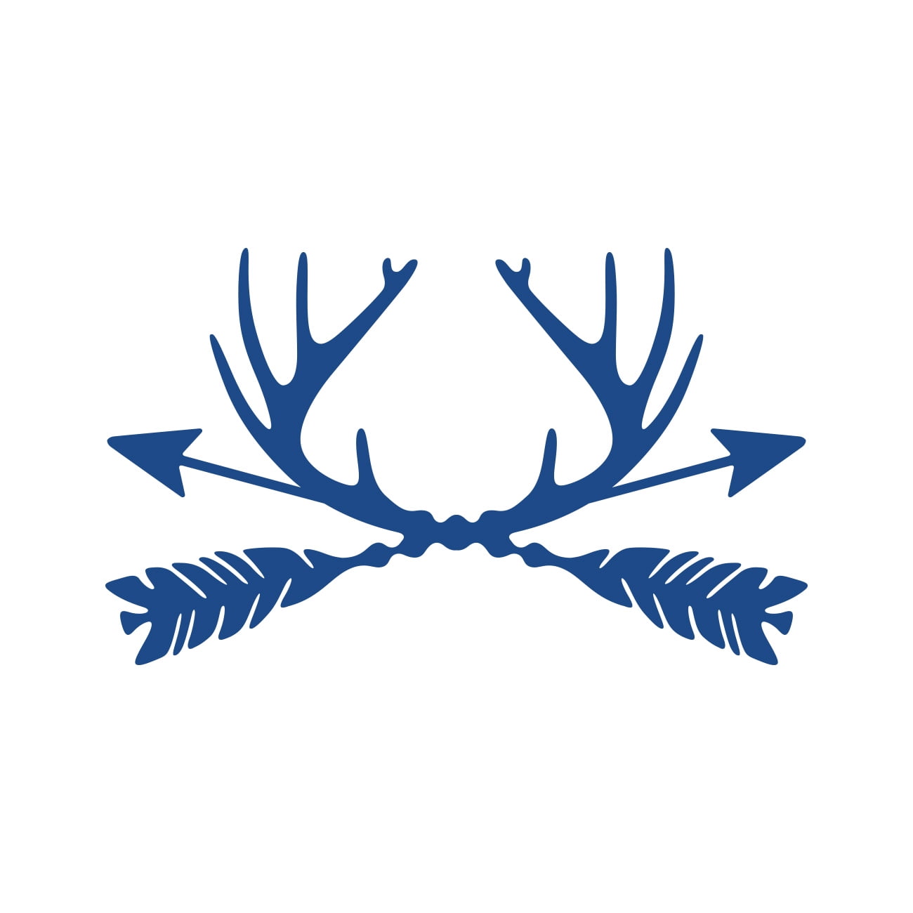 Antler Arrows Sticker Decal Die Cut - Self Adhesive Vinyl ...