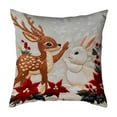 Hiroekza Christmas Decorations, Snowman Christmas Pillow Cover Faux ...