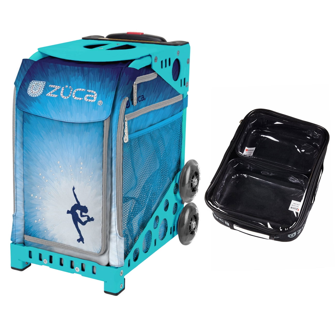 Zuca 18" Sport Bag - Roller Dreamz (Turquoise Frame) with One Large and ...