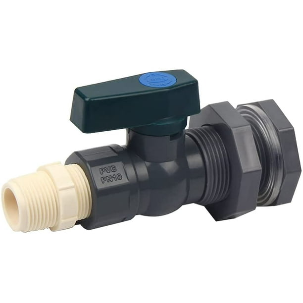Water Butt Tap 3/4 Inch PVC Rain Butt Valves with Bulkhead Connection ...