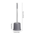 Byujiro Toilet Brush with Drip Base Round Head Fits Toilet Rim ...