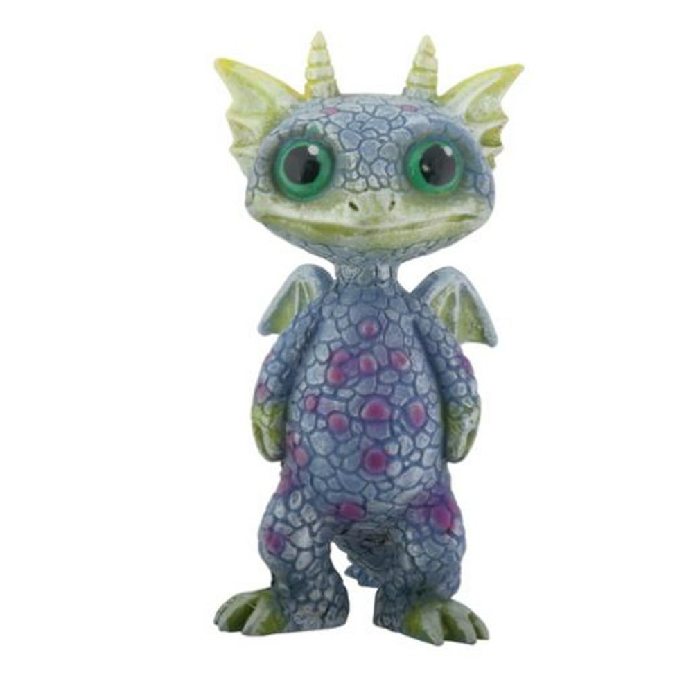 Mythical Green and Blue Standing Baby Dragon Fantasy Figurine - Walmart ...