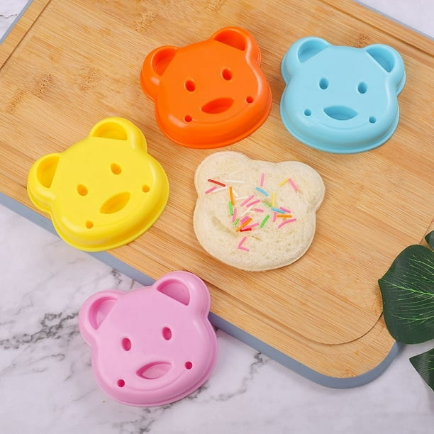 SHAR 4pcs Bear Sandwich Mold, Cutting Tool for Bread, Fruits ...