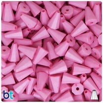 BeadTin Dark Pink Transparent 10mm Faceted Cube Acrylic Beads (100pcs ...