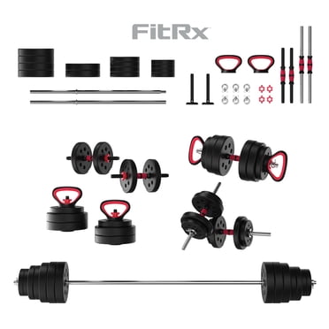 Renwick 2-in-1 Quick-Adjustable Dumbbell Weight Set with Anti-Slip ...