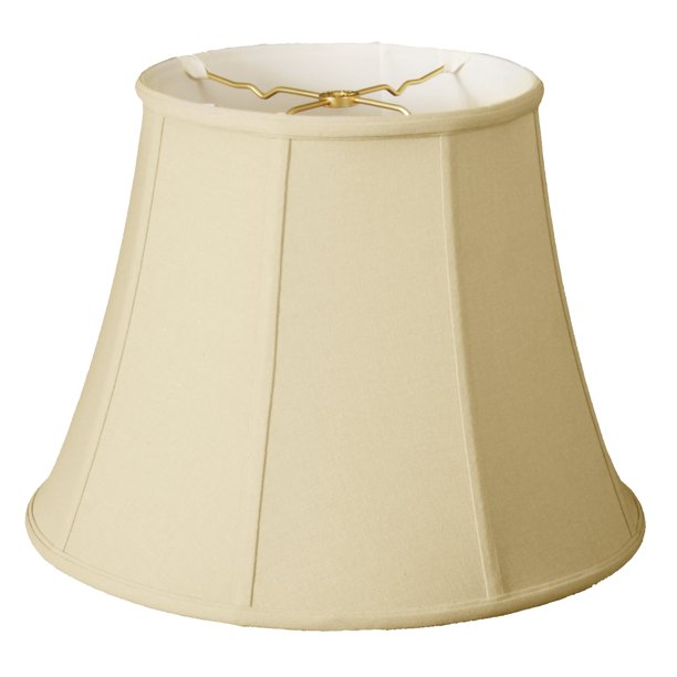 Royal Designs 14" Modified Bell Lamp Shade Linen Eggshell - Walmart.com