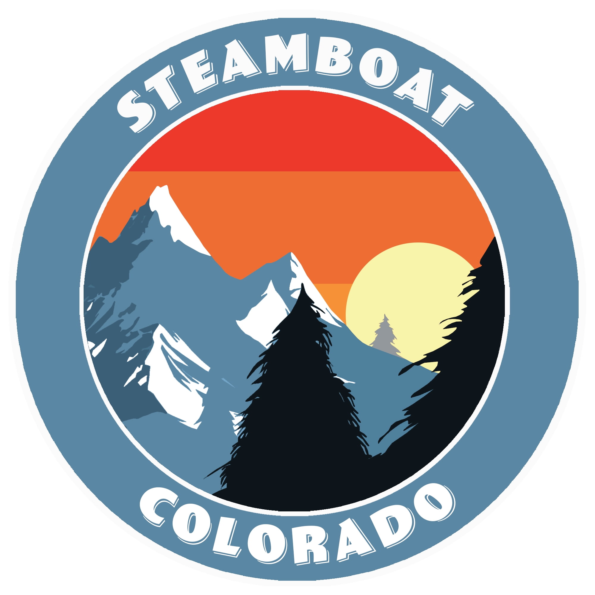 Steamboat, Colorado Decorative Car Truck Decal Window Sticker Vinyl Die ...