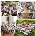 Abstract Forest Animals Bear Tree Table Cloth 52x70in, Waterproof ...