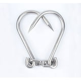 2Pack Swiveling Meat Hook,12mm Heavy Duty 304 Stainless Steel ...