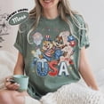 Teeso Retro Patriotic Cartoon Chipmunk Shirt, USA 250th Anniversary Tee ...
