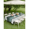 Abstract Wood Grain Rectangle Outdoor Tablecloth with Umbrella Hole ...