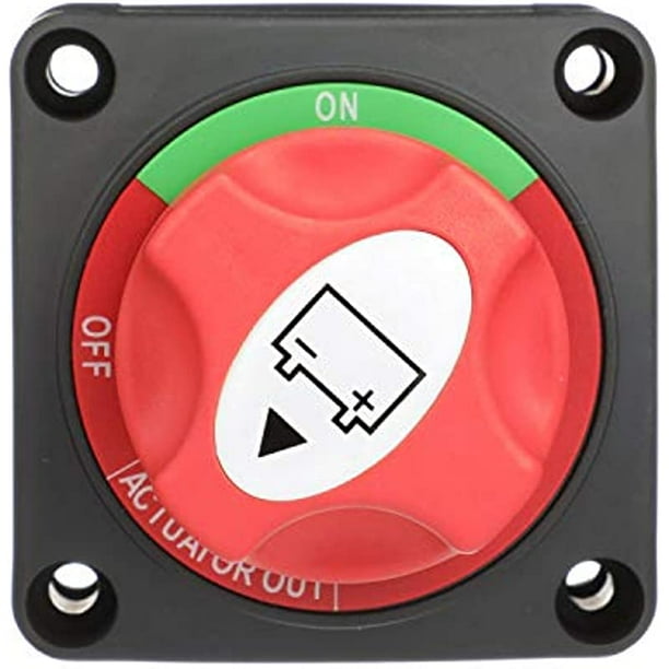 Attwood 14233-7 Battery Switch — On/Off Power Switch for Single Battery ...