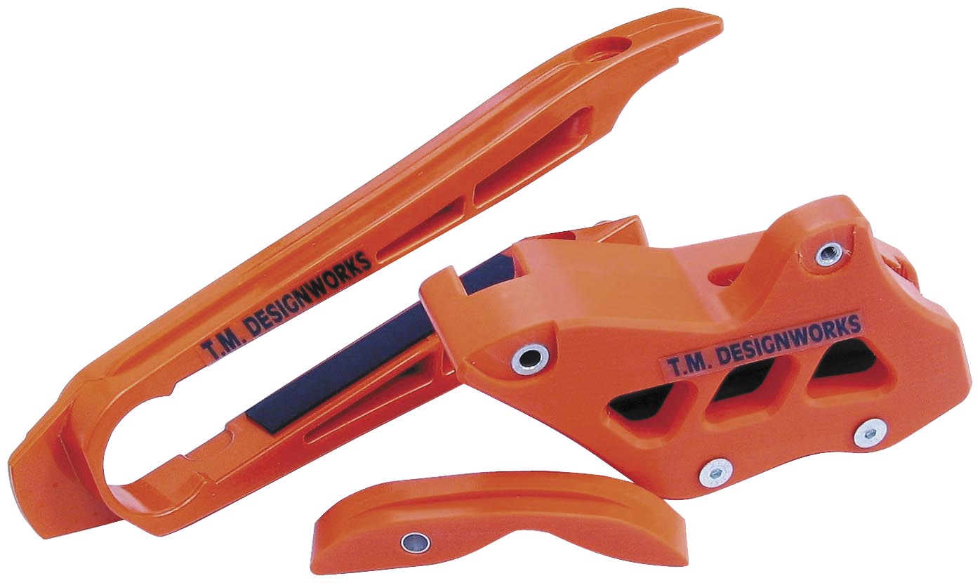 T.M. Designworks Baja-Rally Chain Slide-N-Guide Kit Orange KTM-200-OR ...