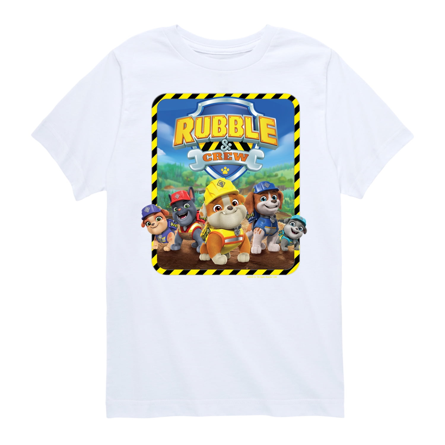 Paw Patrol - Rubble & Crew - Toddler & Youth Short Sleeve Graphic T ...