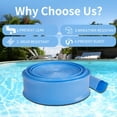 UBesGoo 50' Professional Blue Backwash Hose with Clamps, General ...