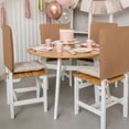 Camel Chair Back Covers Set of 4 Light Brown Solid Background Autumnal ...