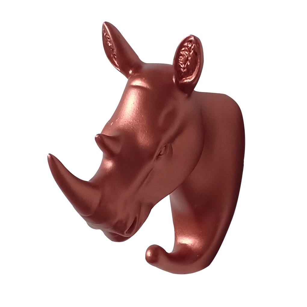 Wall Decoration Home Accessories Living Room Hanger Resin Animal Wall ...