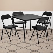 XL Series Square Folding Card Table (38") - Easy-to-Use Collapsible ...