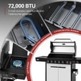 Royal Gourmet GE6001S 6-Burner Gas Grill with Side Burner，Cabinet Style ...