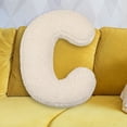 ABC Letters Throw Pillow Lambswool Letters Seating Cushion Children ...