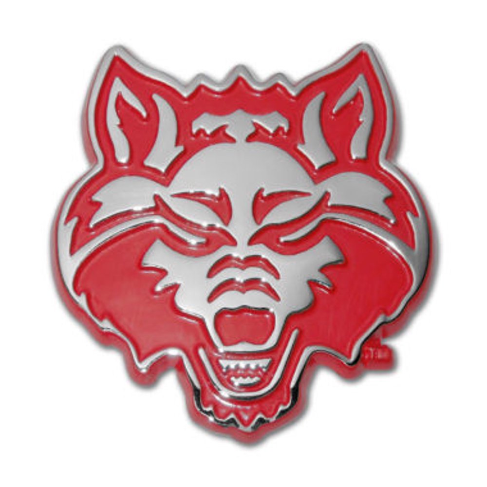 Arkansas State Red Wolf Red Chrome Emblem - Walmart.com - Walmart.com