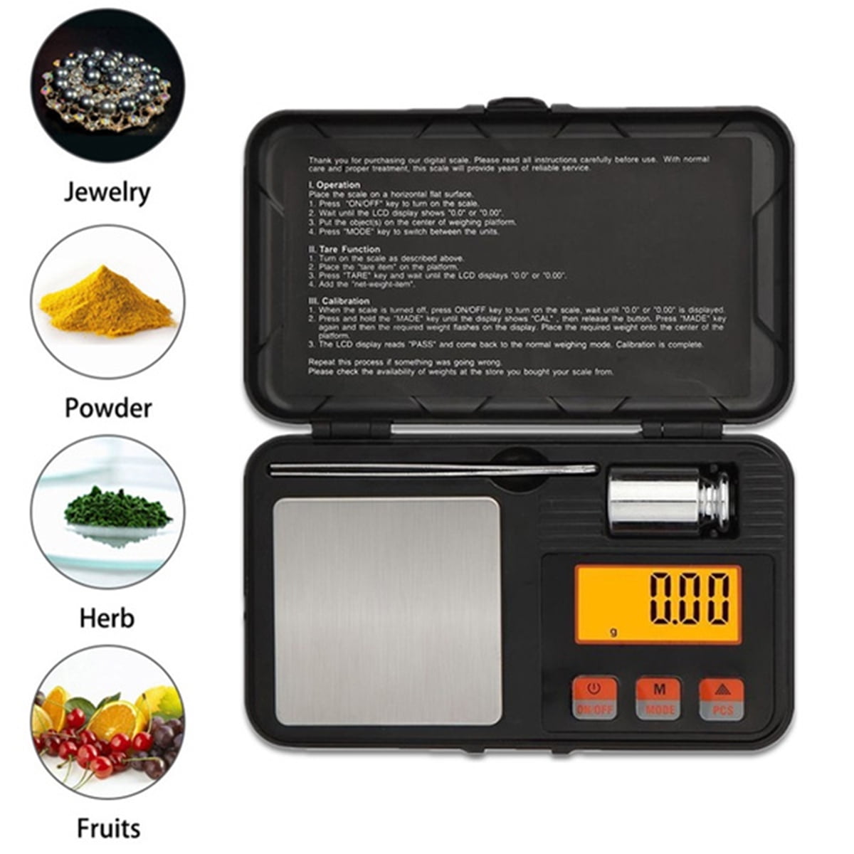 High Professional Digital Milligram Scale 200g/0.01g 50g/0.001g ...
