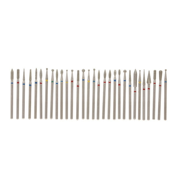 Amdohai 30pcs Nail Drill Bits Cuticle Cleaner Tungsten Steel Rotary ...