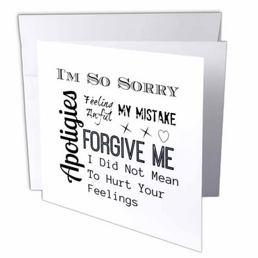 Koyal Wholesale Funny I'm Sorry Jumbo Card I'm Truly Sorry Blank I'm ...