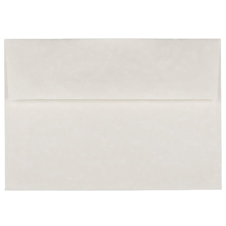 JAM A7 Parchment Invitation Envelopes, 5 1/4 x 7 1/4, White Recycled ...