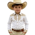 Boys Western Cowboy Long Sleeve Printed Button Up Shirt Casual Top for ...