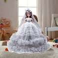 Grey Wedding Dress Princess Doll Toy Gift Box For Little Girls ...