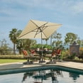 6.5 x 10ft Rectangular Patio Umbrella with Tilt and Crank, Outdoor ...