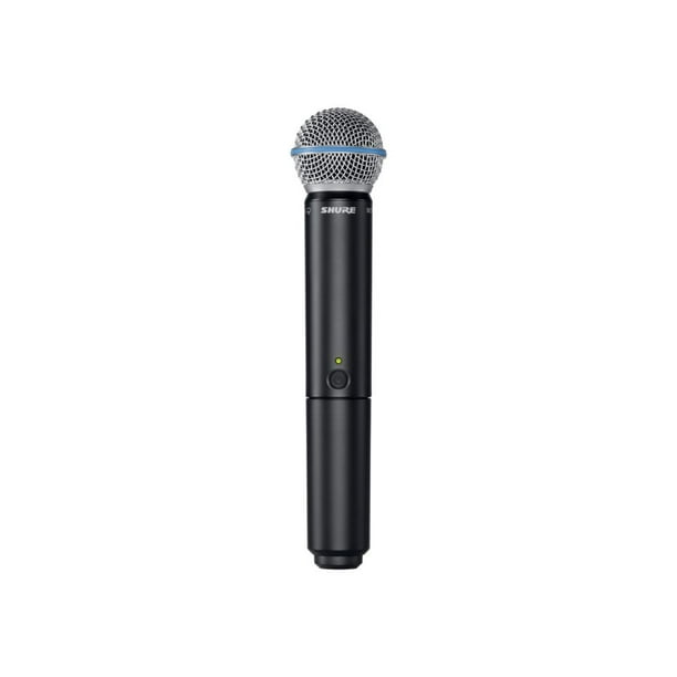 Micrófono BLX2/BETA58 Shure Inalámbrico, Transmisor de Mano y Cápsula Integrada Shure Hasta 14 ...