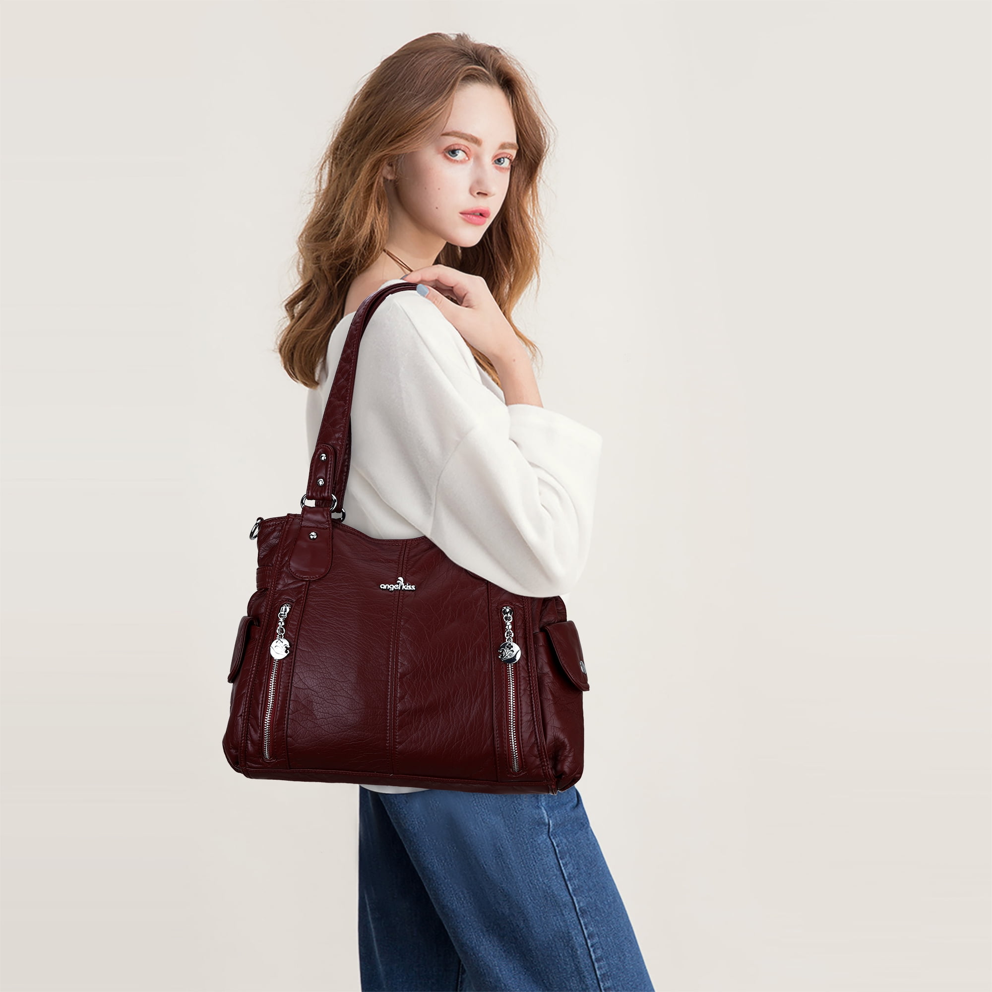 Angel Kiss Handbags for Womens Top-Handle Hobo Purse Roomy Casual ...