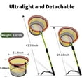 SAN LIKE Kids Fishing Net - Telescopic Fly Net, Rubber Landing, Long ...