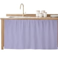 Cabinet Curtain 32''W x 55''L, Pure Lavender Under Sink Curtain Drapes ...