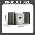 Ctnporpo Toothbrush Holders Wall Mounted Toothpaste Dispenser for Kids ...