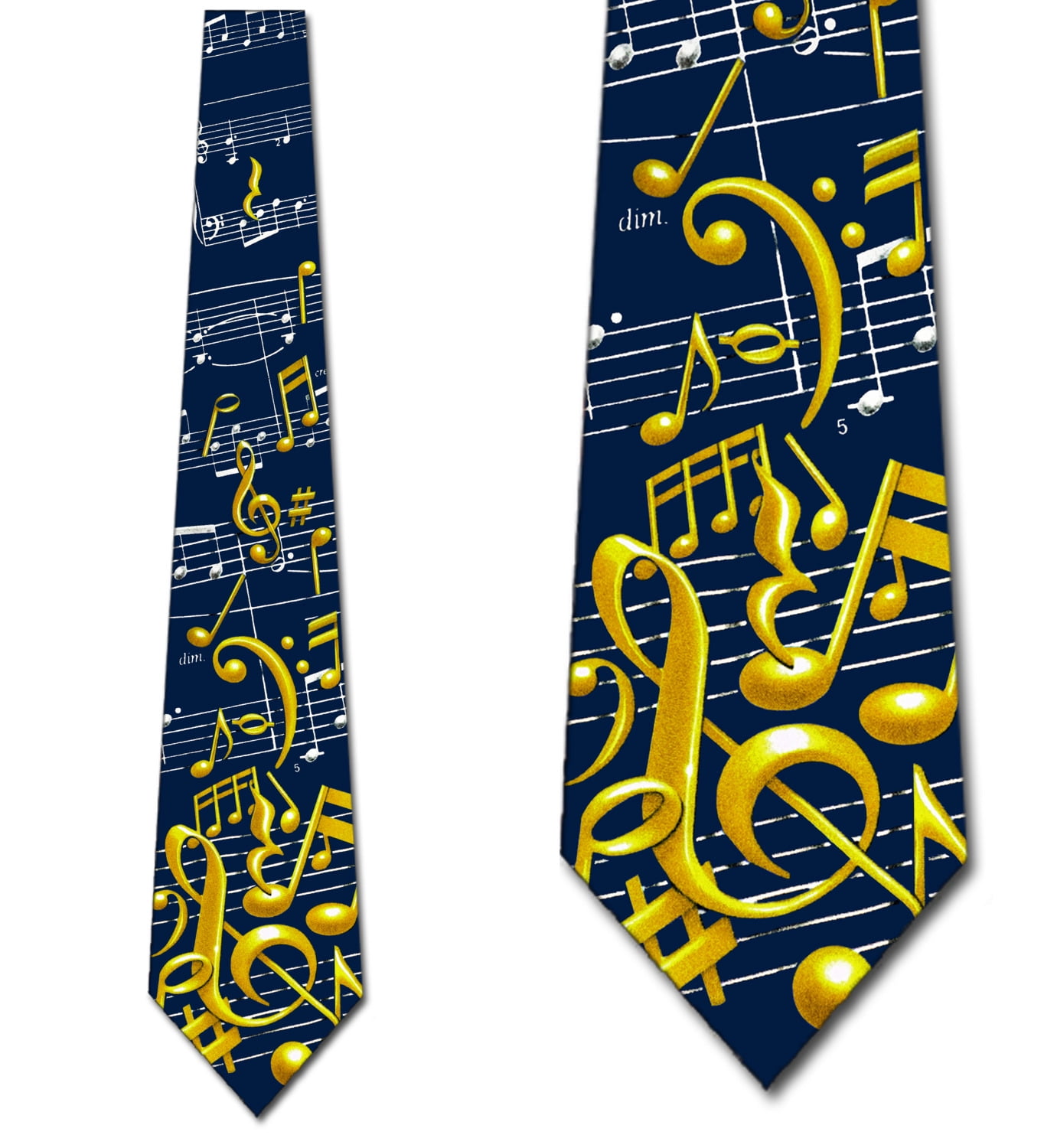 Musical Notes Ties Mens Music Staff Necktie Music Tie by Three Rooker ...