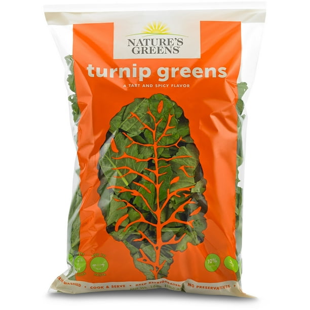 Fresh Turnip Greens, Net Wt 32 oz (2LB) 908g - Walmart.com