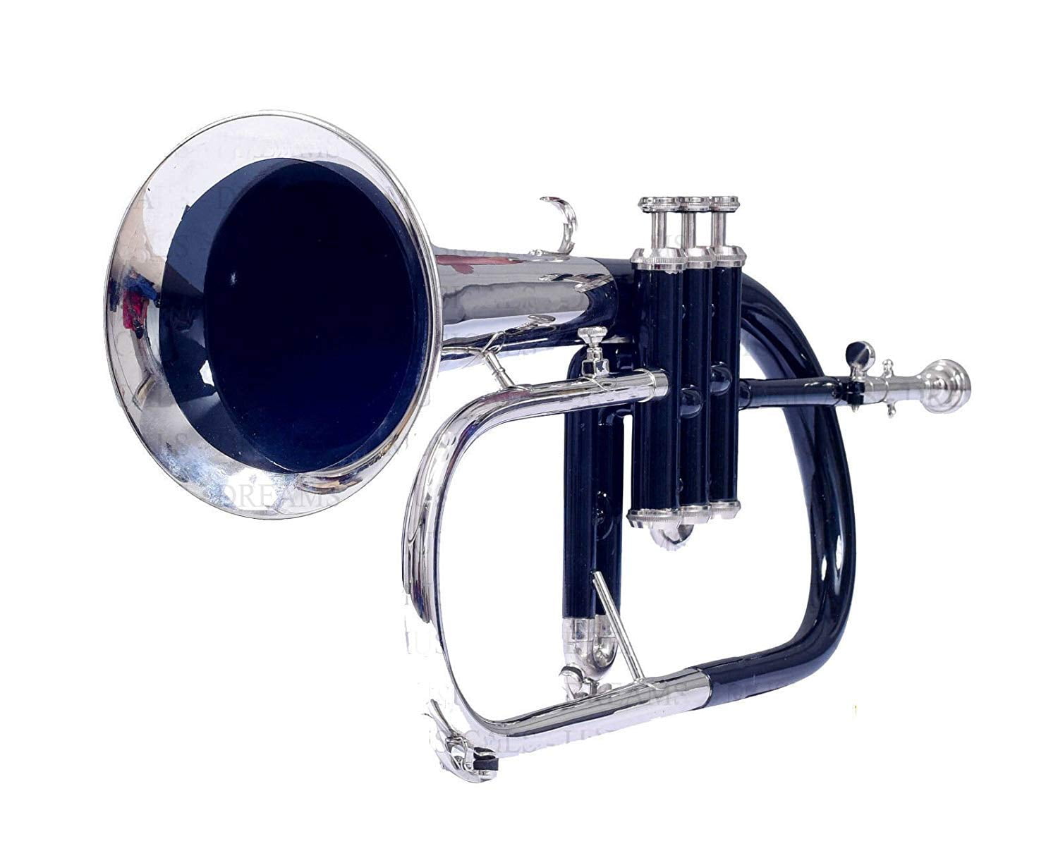 Sai Musical India, Flugel Horn, Bb 3 Valve (Black + nickel) - Walmart.com