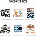 1Set 6Pcs 6 Styles Father's Day Plastic Heat Transfer Film Logo ...
