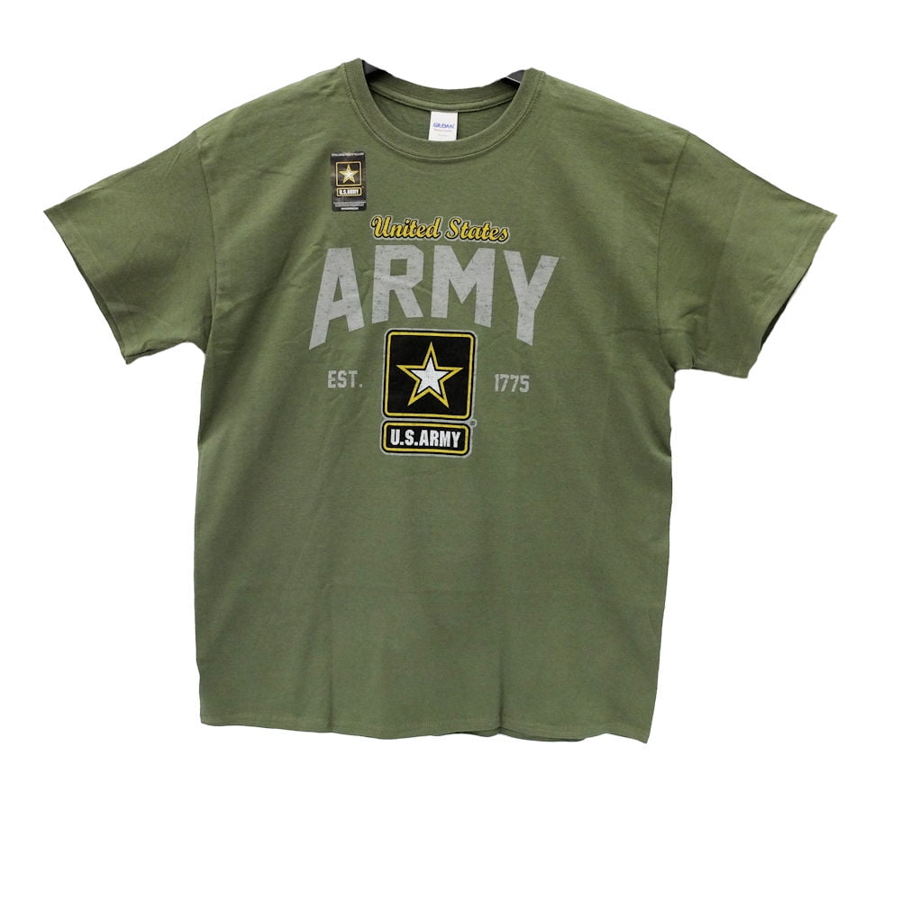 Men's U.S. Army Short Sleeve Graphic T-Shirt in Green, Large - Walmart.com