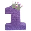 APINATA4U Lavender Number One Piñata with Silver Crown 20'' Tall ...