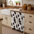 Cow Spots Cabinet Curtains Fluffy Animal Skin Sink Skirt Privacy Short ...